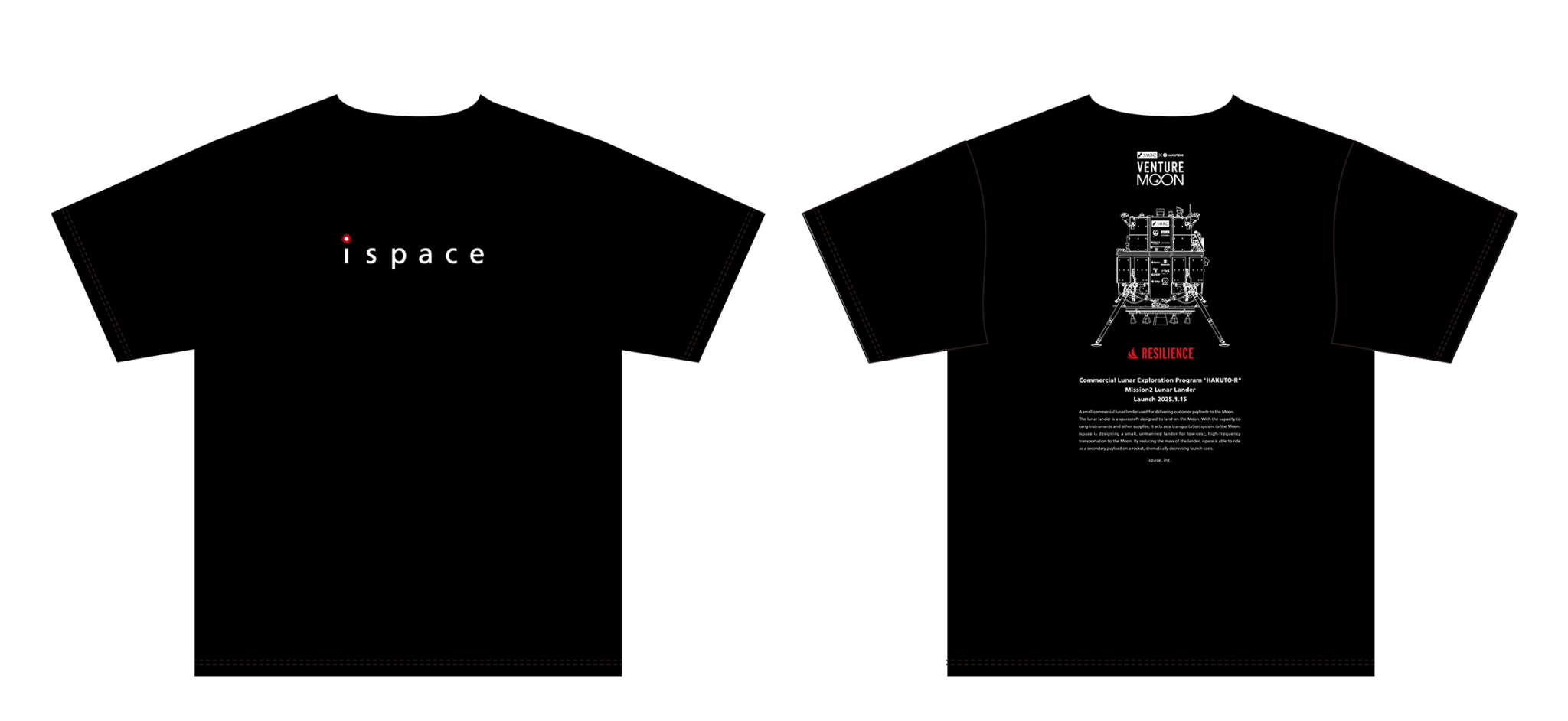 ispace、月面への再挑戦を応援する新株主優待制度を実施 株主優待限定RESILIENCEランダーデザインのオリジナルTシャツおよび TENACIOUSローバーの精巧なペーパークラフトを提供 ...